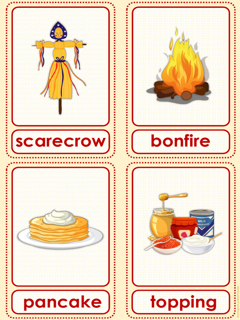 Flashcards Maslenitsa | PDF