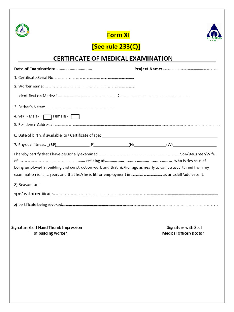 Pre Employment Medical Check Up and Vertigo Test | PDF | Diseases And ...