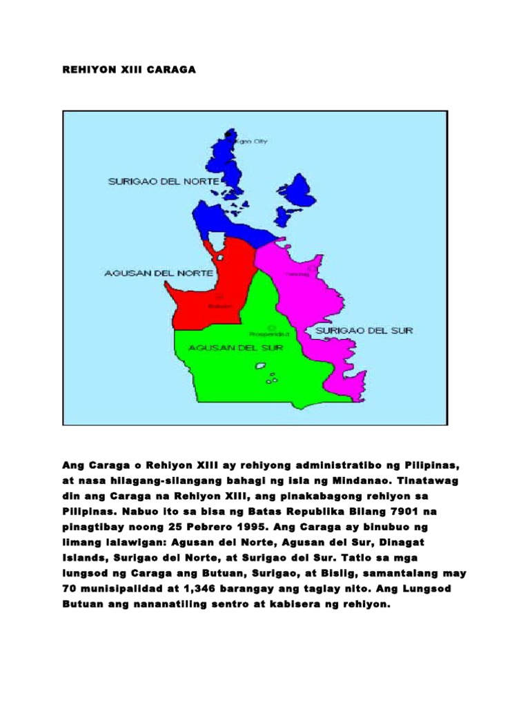 Rehiyon 13 (Caraga) | PDF