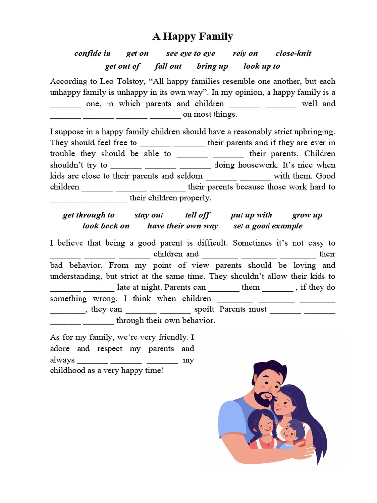 A Happy Family-1 | PDF