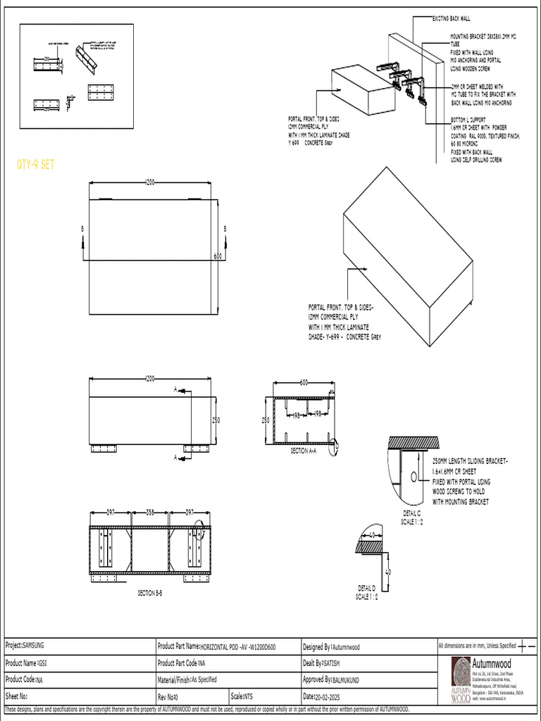 Pods For Drawing Approval | PDF | Wall | Building Materials