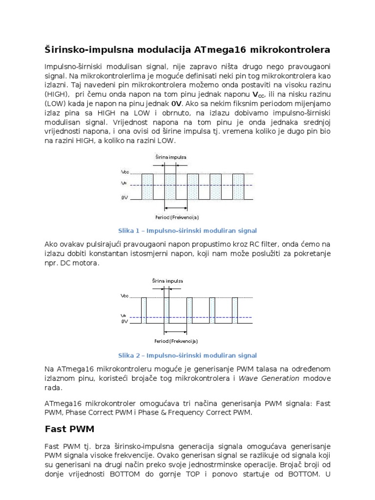ATmega16 PWM W97 | PDF