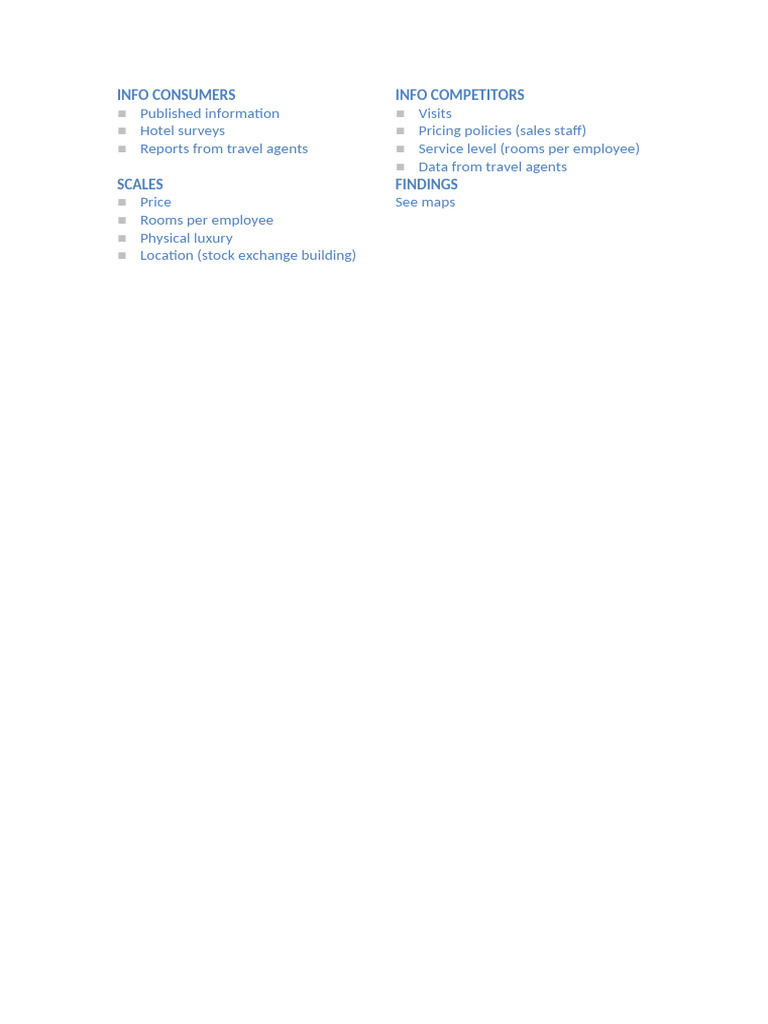Tabla Hotel Positioning Maps | PDF