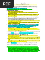 Essential Standards Chart Grade 6 Math | Ratio | Area