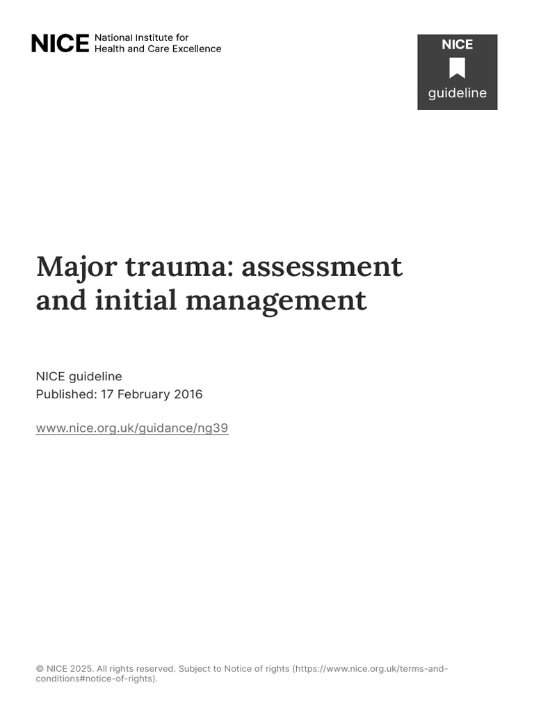 Major Trauma Assessment and Initial Management PDF 1837400761285 1 ...
