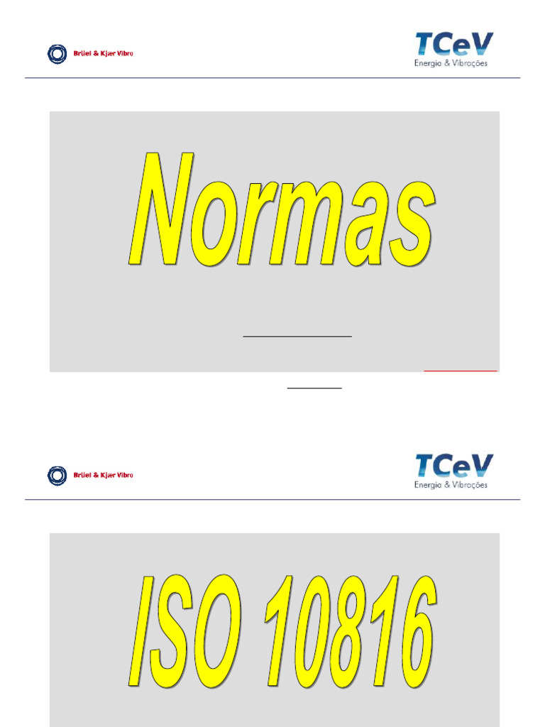 Normas ISO 10816 - 7919 - ISO 2372 Ou VDI 2056 | PDF