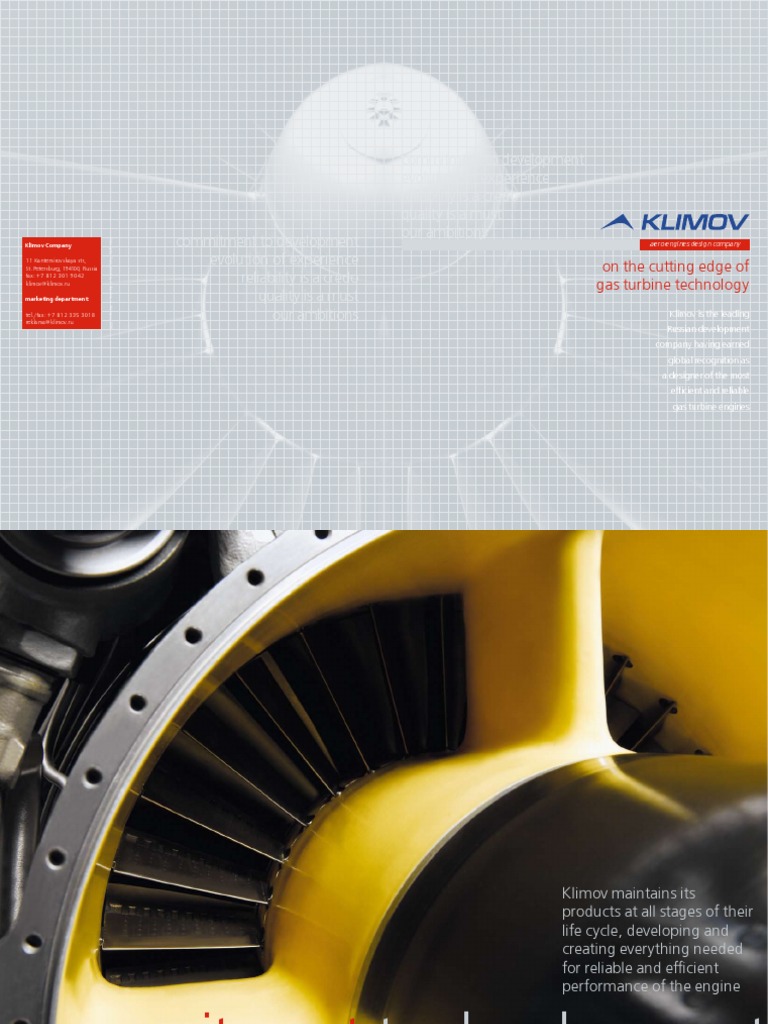 Klimov | PDF | Jet Engine | Gas Turbine