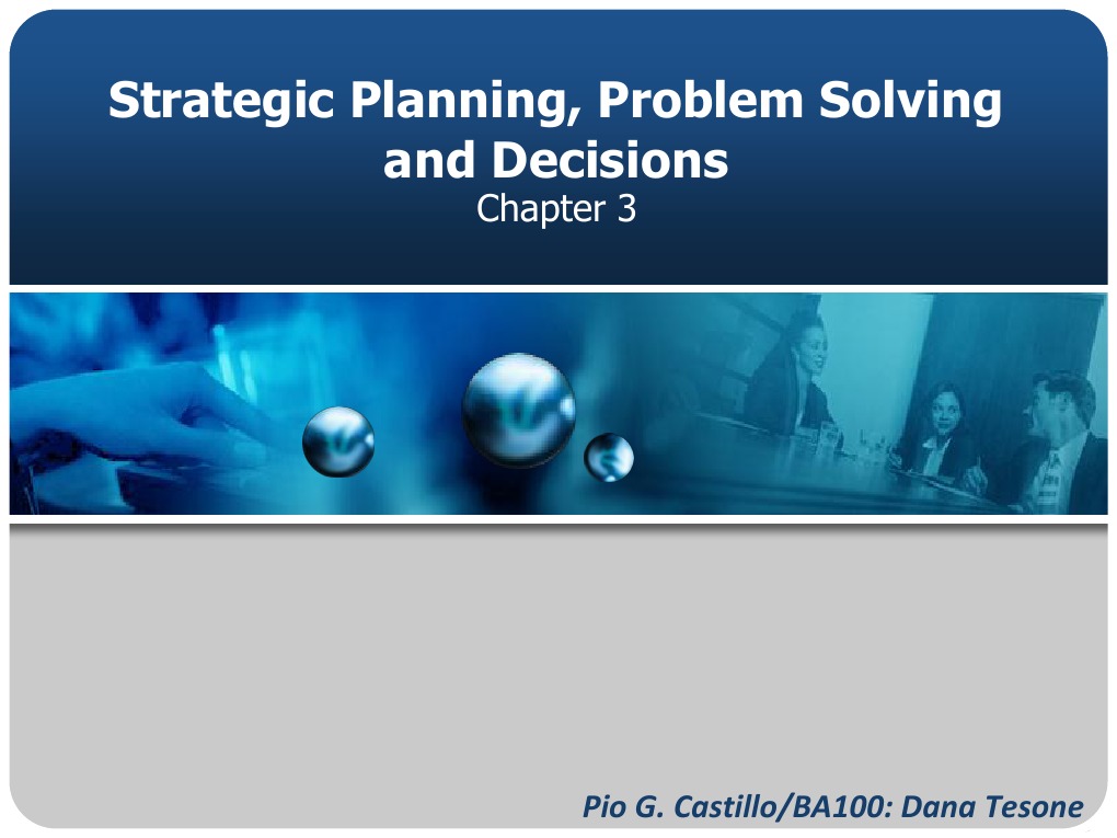 Chapter 3: Strategic Planning | Strategic Planning | Strategic Management