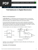 4-Bit Subtractor Using Full Adder | PDF