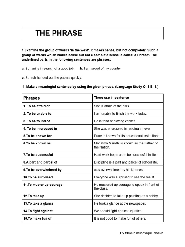 THE PHRASE | PDF