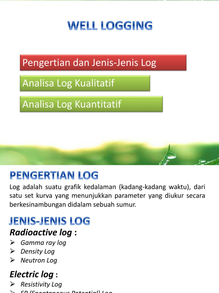 Well LOgging | PDF