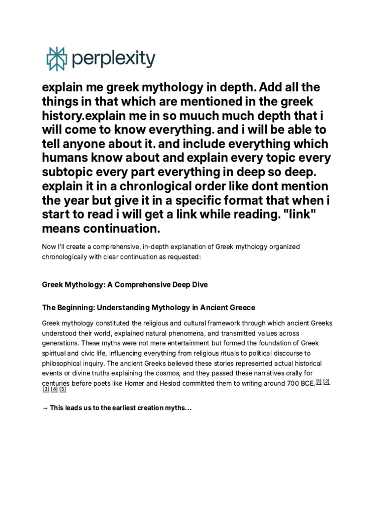 Greek Mythology | PDF | Persephone | Hades