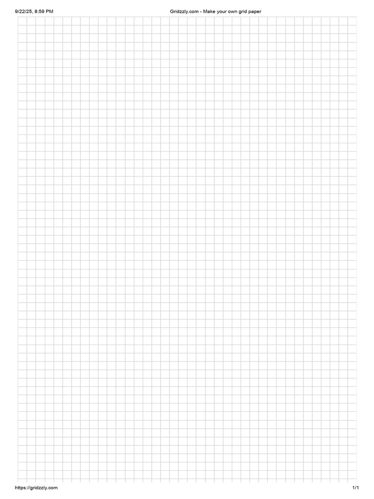 Make Your Own Grid Paper | PDF