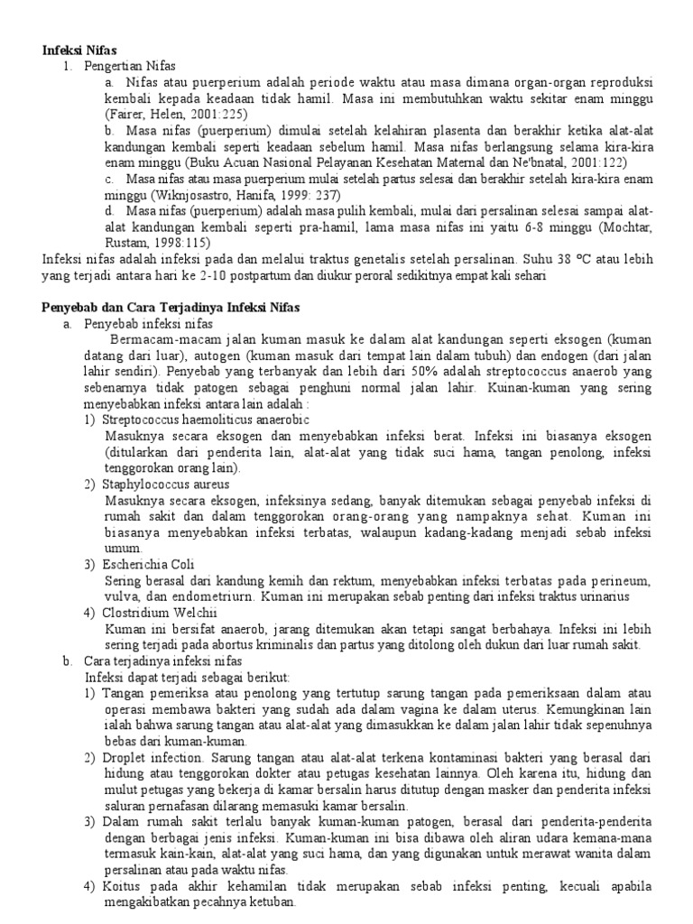 Infeksi Nifas | PDF