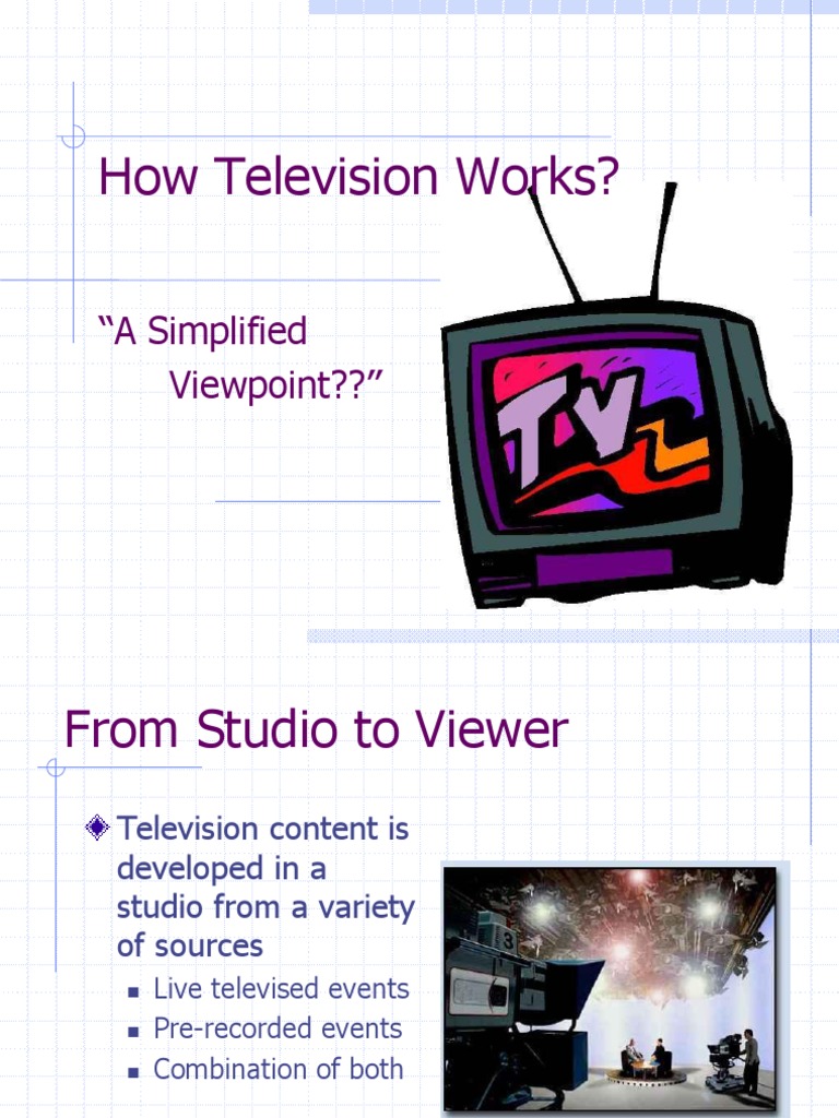 How TV Works | PDF | Video | Television