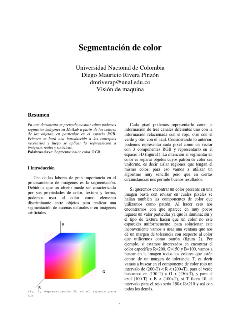 Imagenes Con Matlab | PDF | Segmentación de imagen | Color