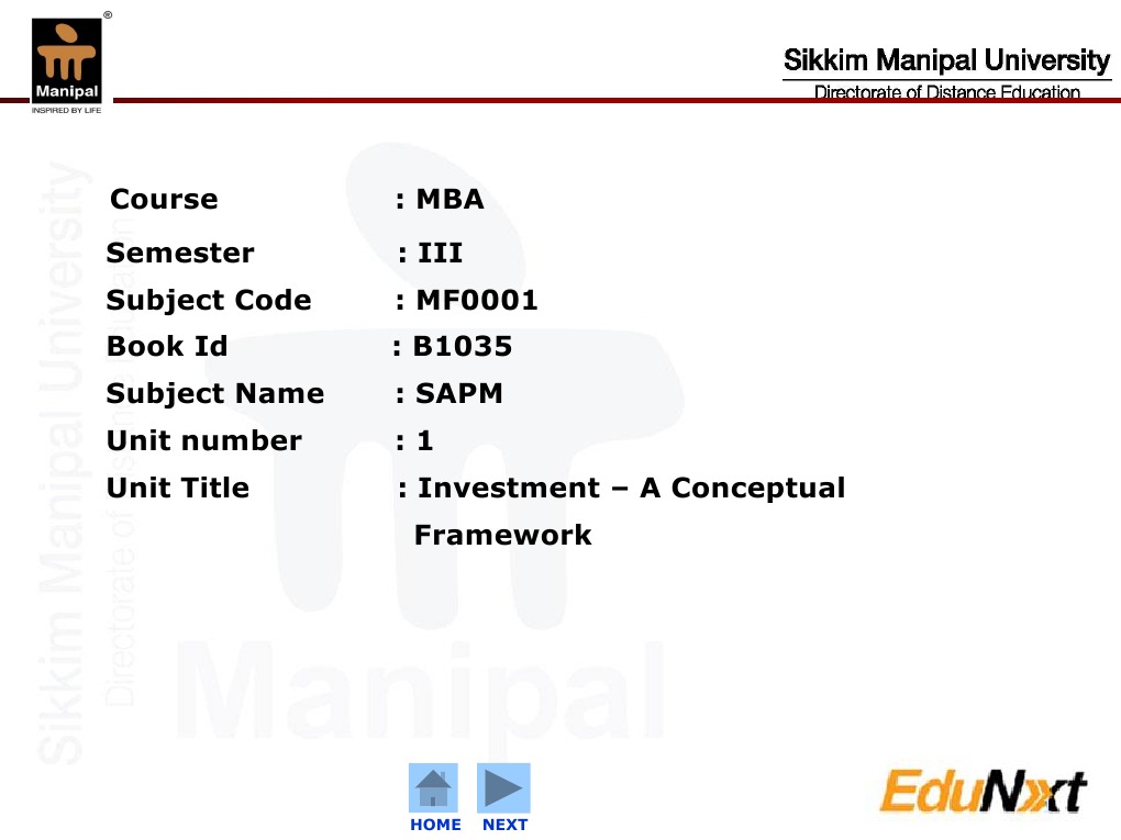Course: Mba Semester: Iii Subject Code: MF0001 Book Id: B1035 Subject ...