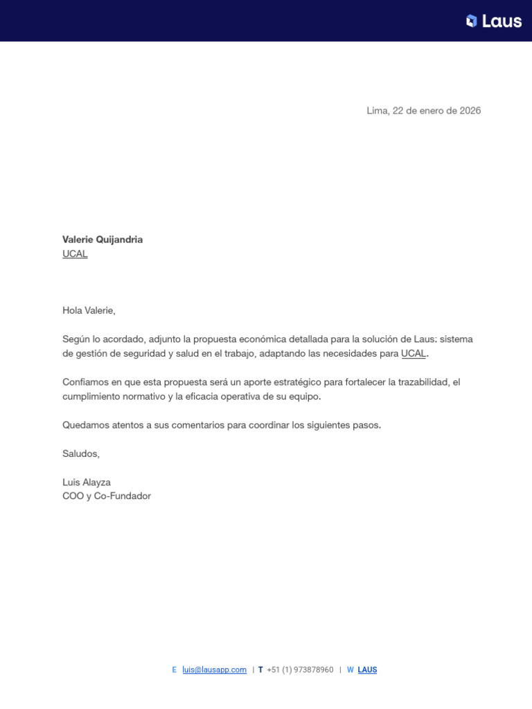 Cotización LAUS - UCAL - 22 de Enero de 2026 | PDF | Aplicación movil ...