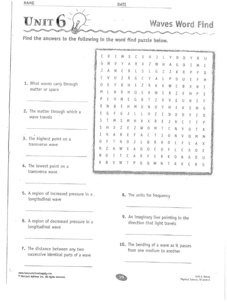 Wave Word Search | PDF