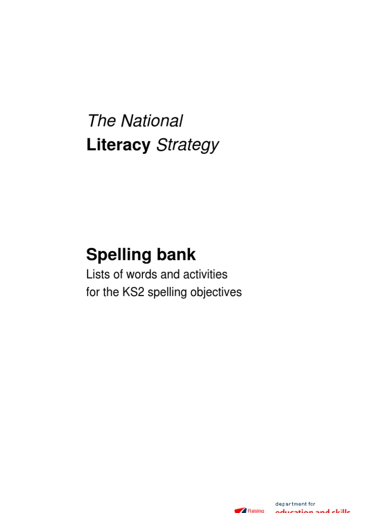 Spelling Bank 1 | PDF | Noun | English Language