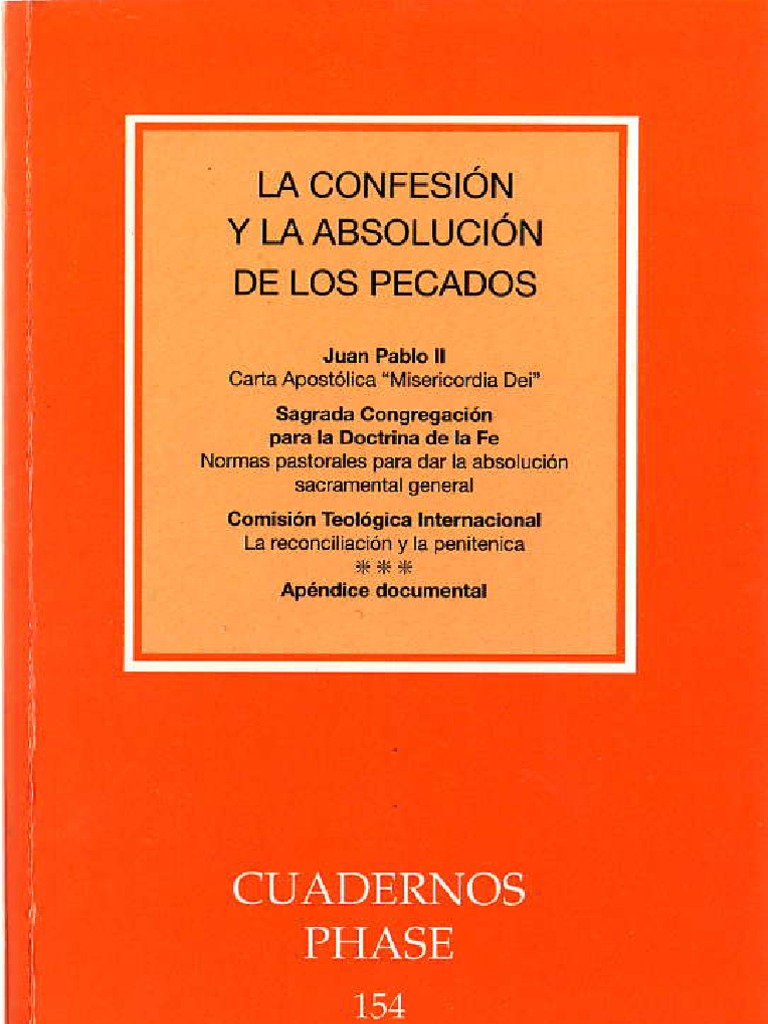 Cuadernos Phase 154 - La Confesión y La Absolución | PDF | Penitencia ...