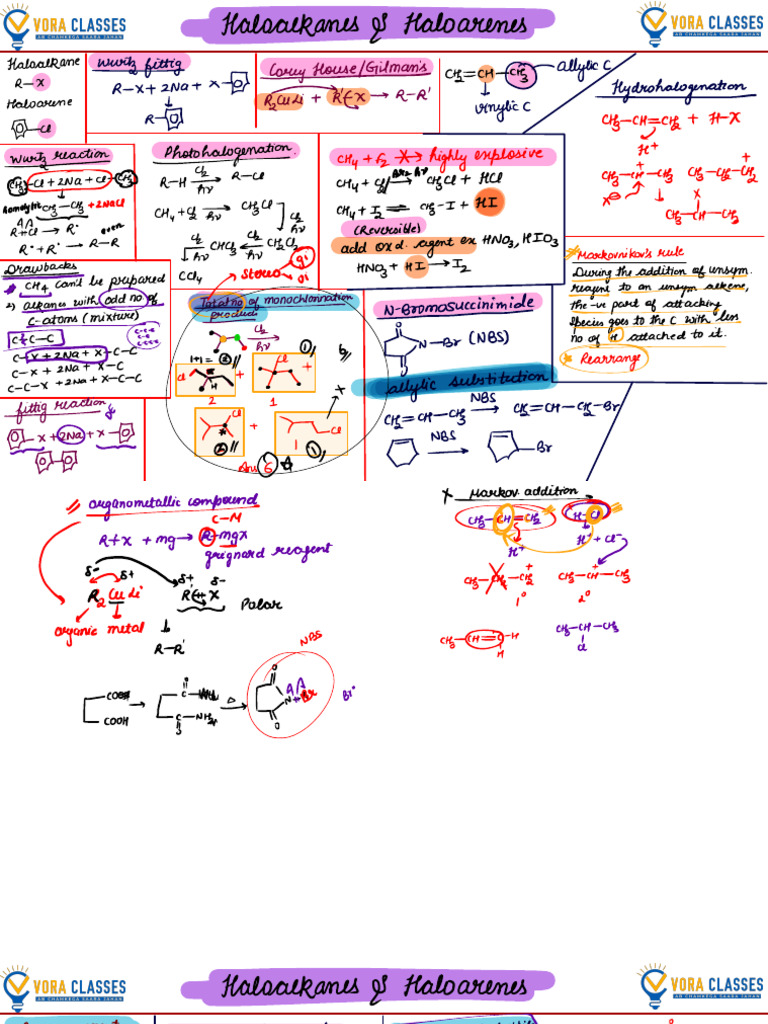 Haloalkanes Haloarenes in 100 Mins - Mind Map Revision - Jee - Neet ...