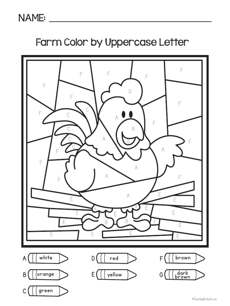 Farm Animal Colorby Letter | PDF