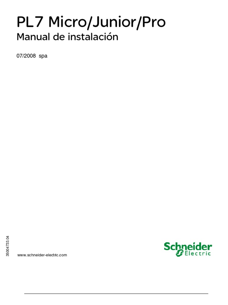 PL7 Manual de Instalacion | PDF | Microprocesador | Microsoft Windows
