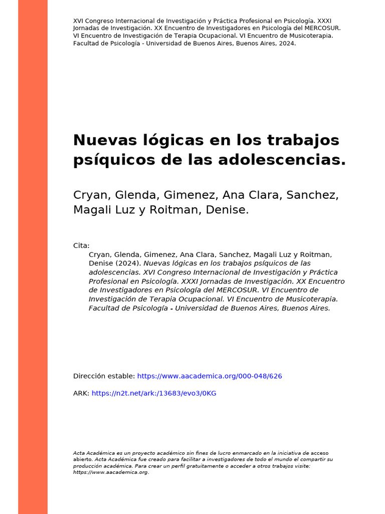 Cryan, Glenda, Gimenez, Ana Clara, S (... ) (2024) - Nuevas Lógicas en ...