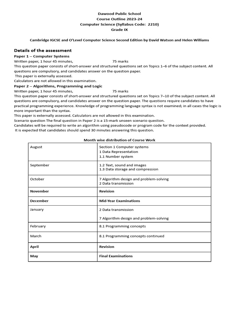 Computer Science - Grade IX | PDF | Data Compression | Usb
