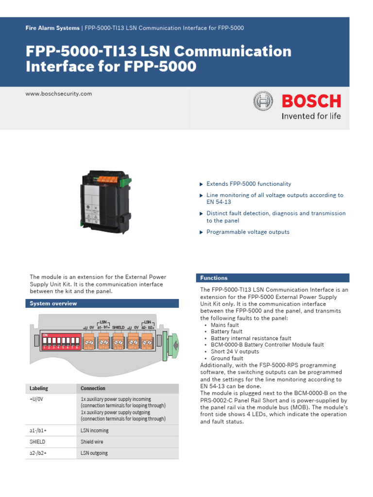FPP_5000_TI13_Data_sheet_enUS_1254358411 | PDF | Power Supply ...