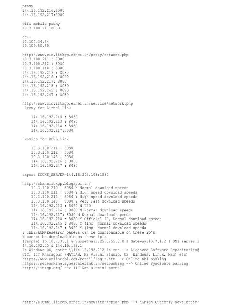 Ips | PDF | Proxy Server | Computing