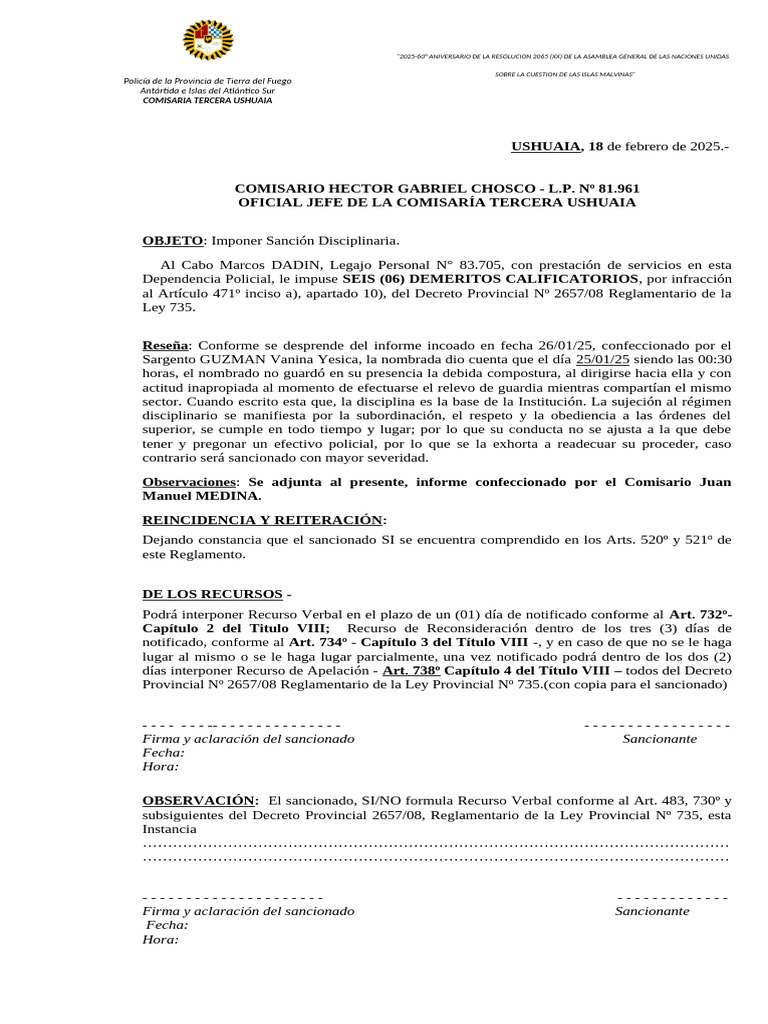 Sancion Dadin | PDF | Gobierno | Justicia