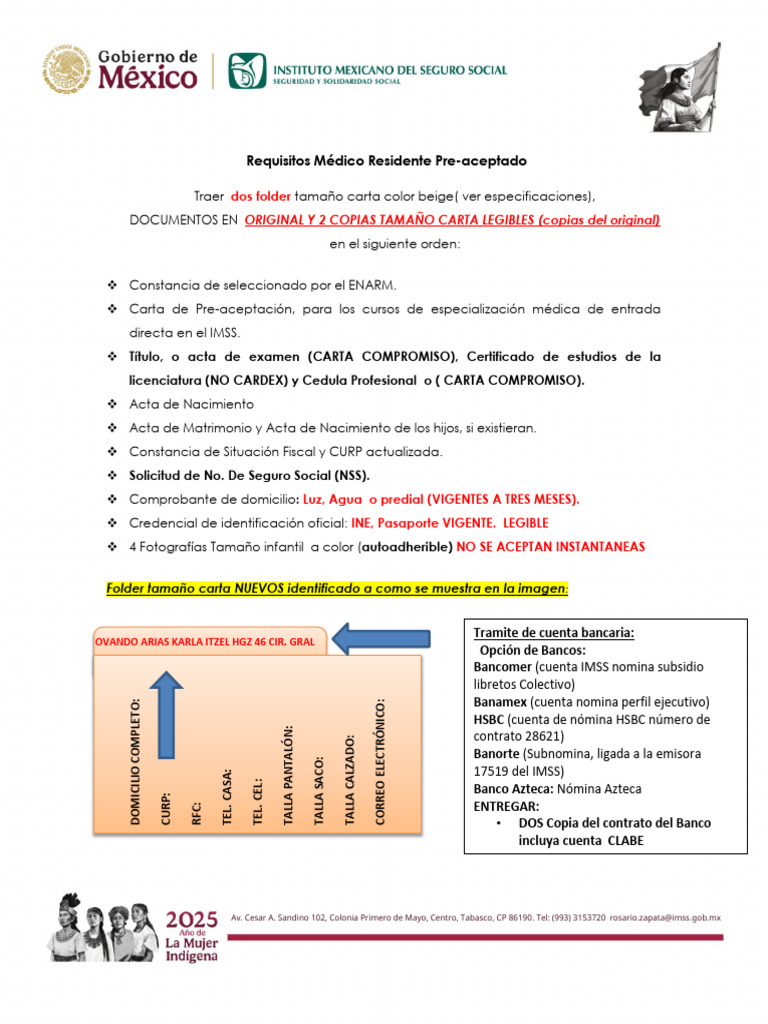Requisitos Residentes Nuevo Ingreso 2026 | PDF