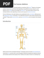 Complete List of 206 Human Bones | PDF | Vertebra | Toe