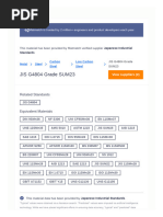 JIS G3123 Grade SGD400-D Overview | PDF
