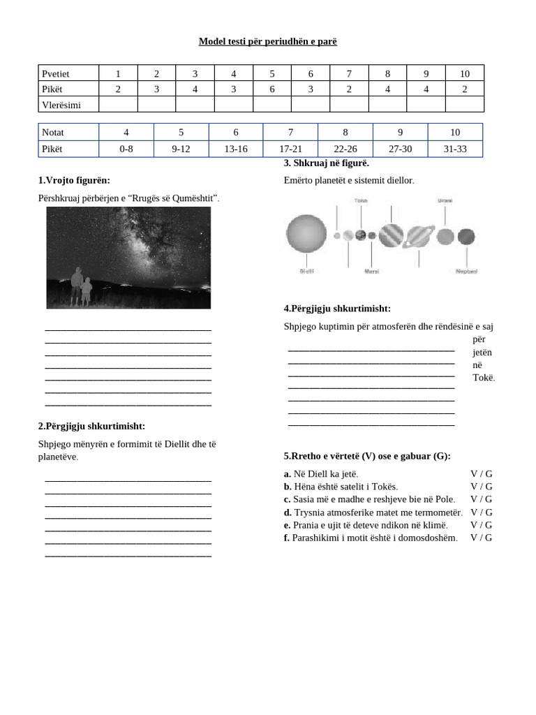 4. GJEOGRAFIA 7 Modele Testesh | PDF
