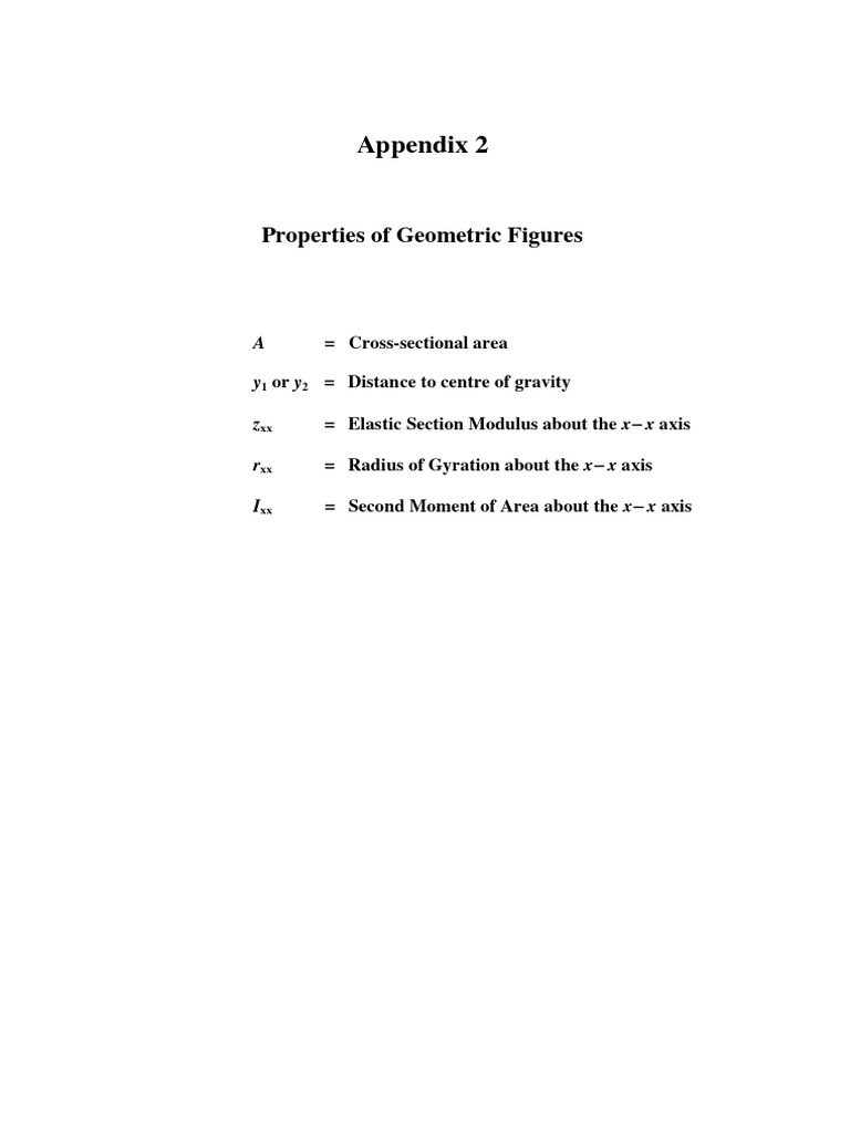 Properties of Geometric Figures | PDF | Structural Analysis ...