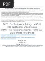Design No. U905: BXUVC.U905 Fire Resistance Ratings | PDF | Concrete ...