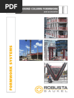 EFCO Round Column Forming System | PDF | Screw | Scaffolding