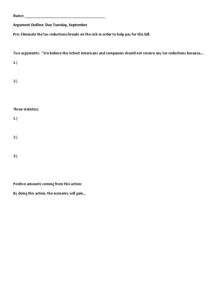 Debate Outline | PDF