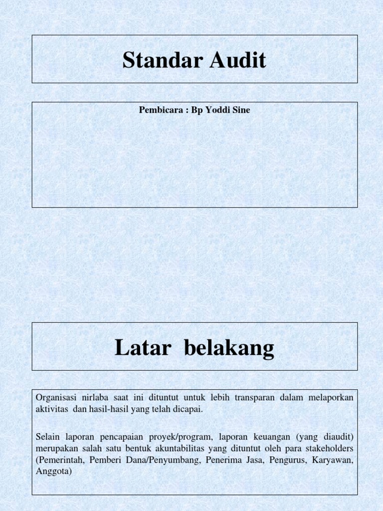 Standar Audit | PDF