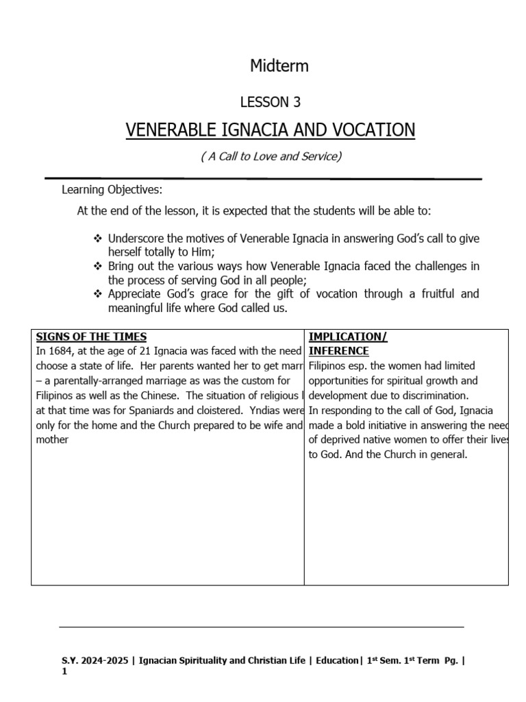 IFP 1 Tertiary Ed MIdterm Module 2024 | PDF | Faith | Spirituality