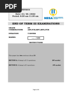 Senior Four Physics Exam Questions | PDF | Force | Kinetic Energy