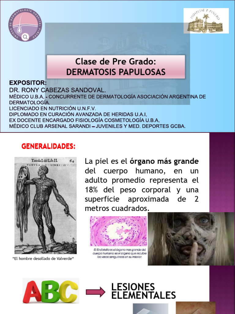 Dermatosis Papulosas UDH 2025 UBA | PDF | Especialidades Medicas ...