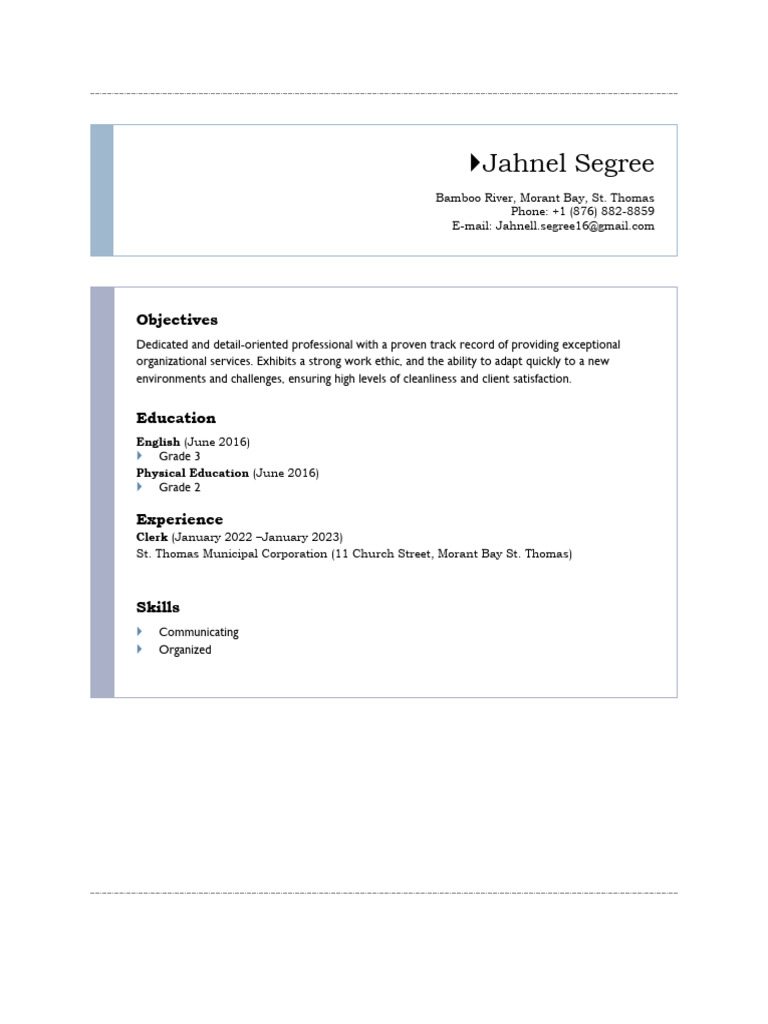Jennell Segree Res | PDF