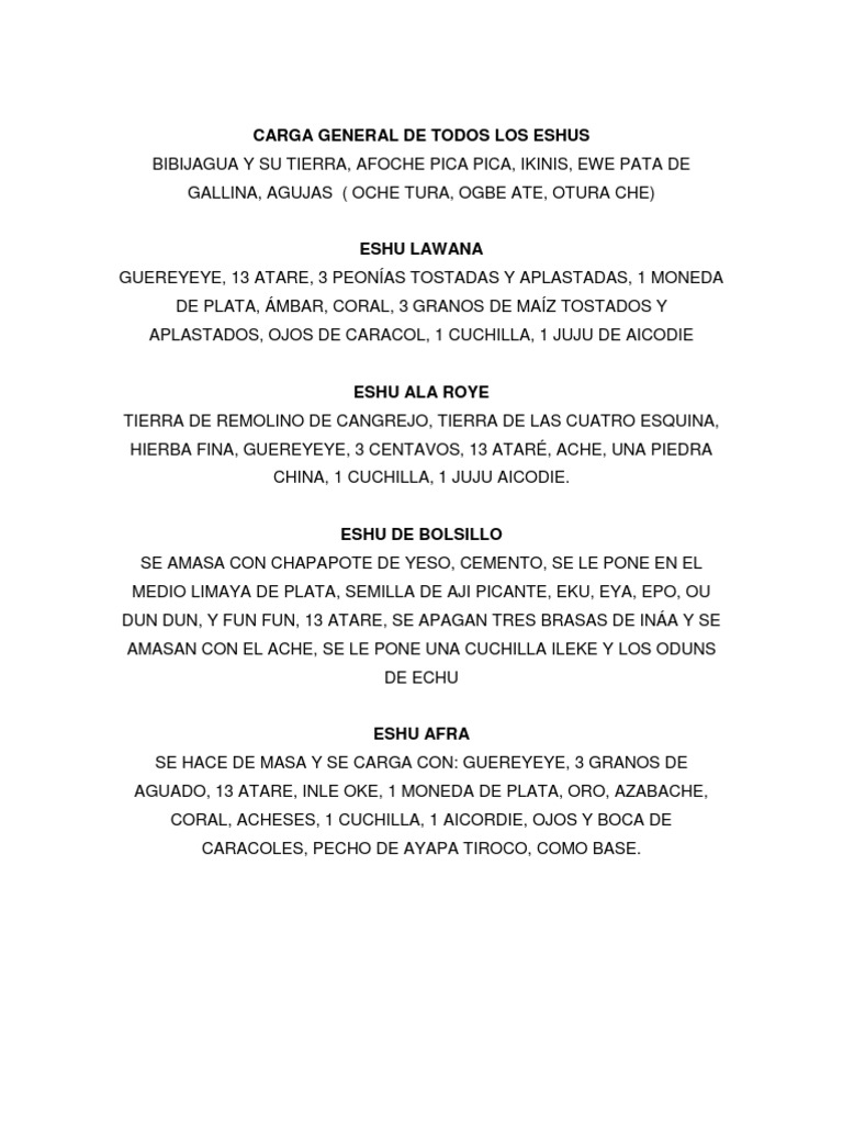 Carga de Eshus | PDF