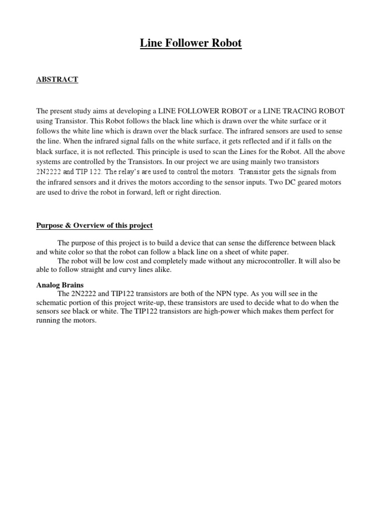 Line Follower Robot | PDF | Soldering | Solder