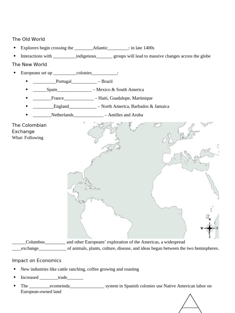 Bo Prewitt - Columbian Exchange Guided Notes | PDF | Atlantic Slave ...