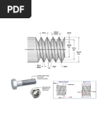 Nut and Bolt Design in AutoCAD 2D | PDF